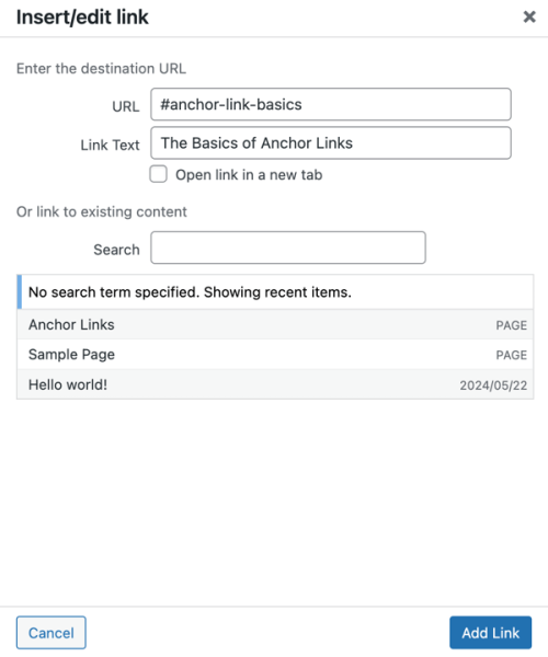 How To Create and Add Anchor Links in WordPress (3 Ways) - WPBakery ...