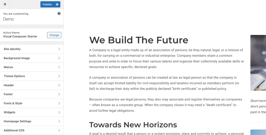 How To Customize a WordPress Theme (4 Ways) - WPBakery Page Builder